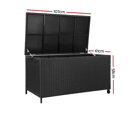 320L Outdoor Storage Box - Black