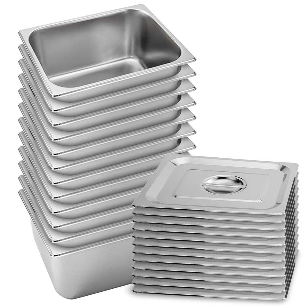12X Gastronorm Set - Stainless Steel Tray With Lid | Factory to Home