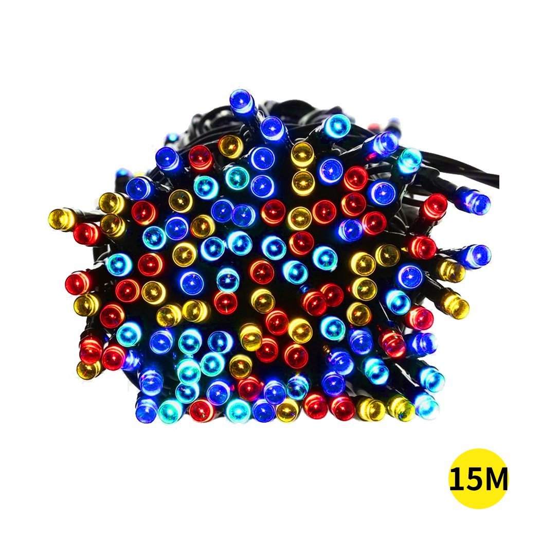15M 100LED String Solar Powered Multi Colour | Factory to Home