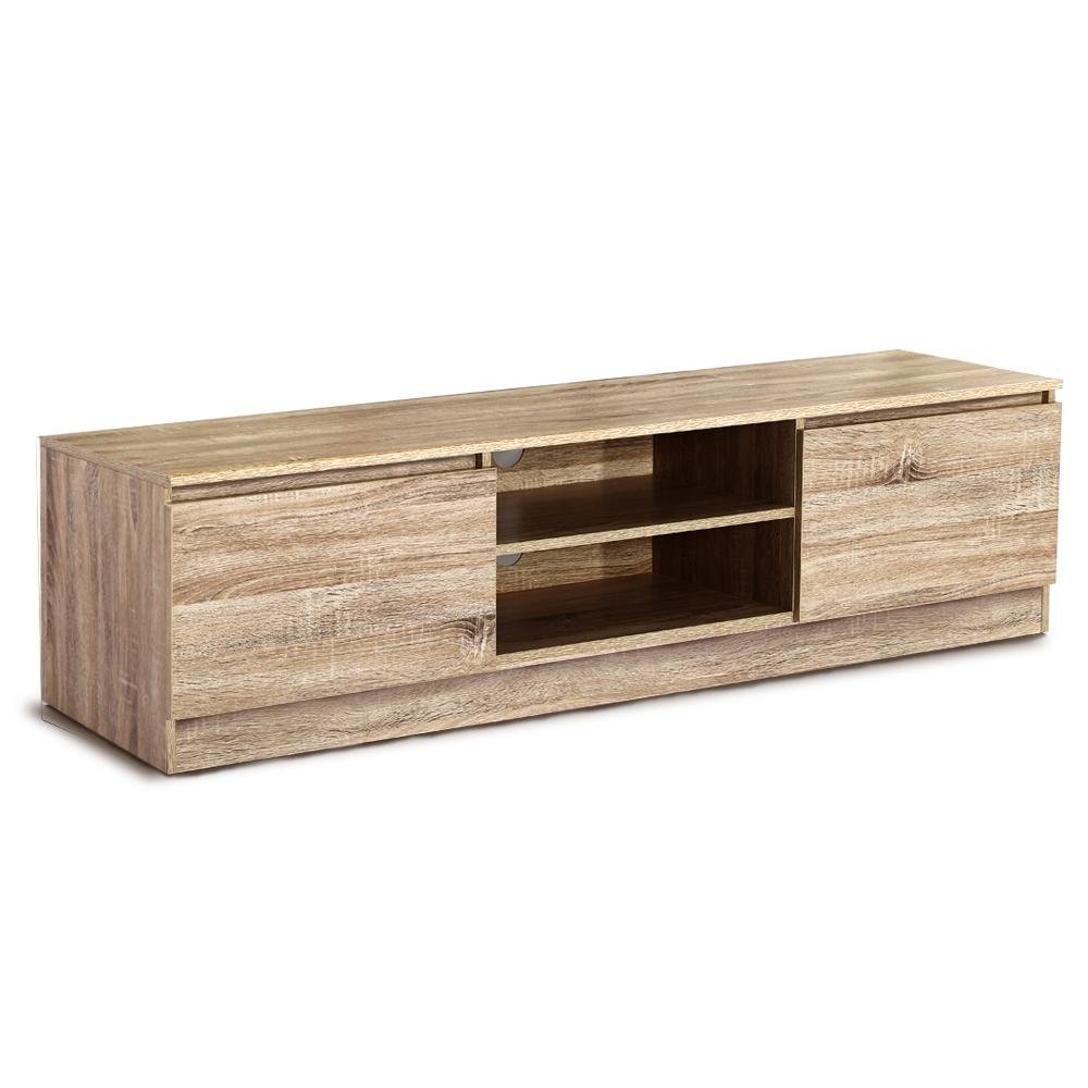 160CM Entertainment Unit - Lowline Storage Cabinet - Wooden