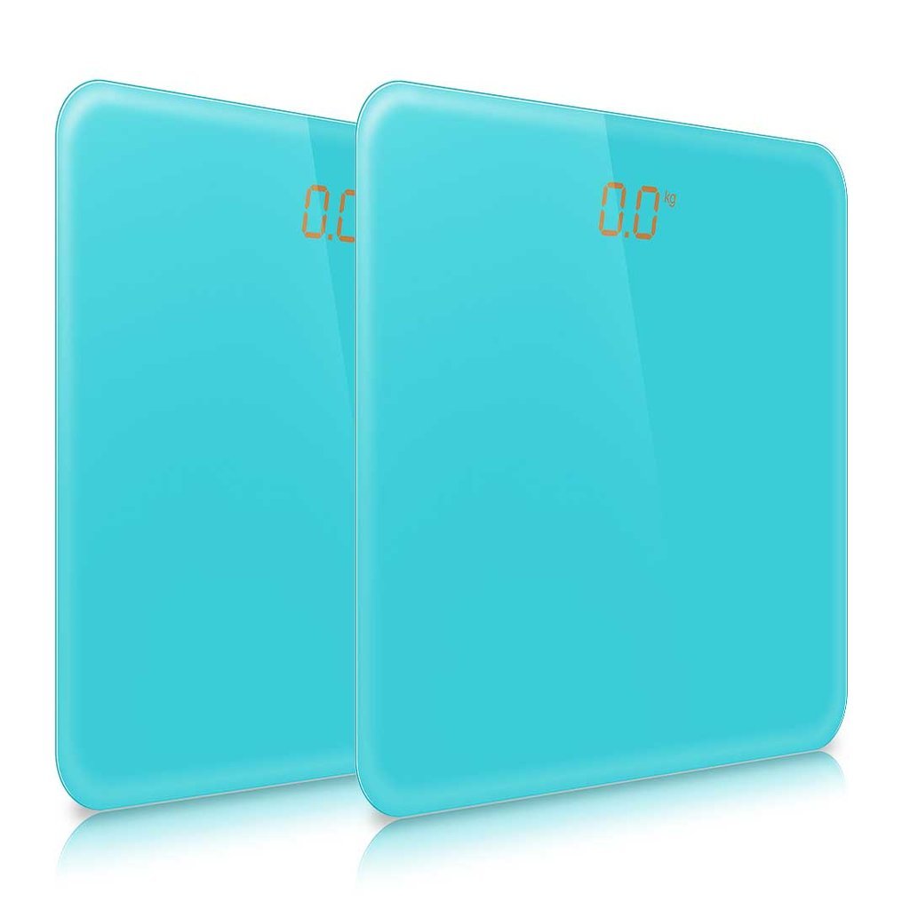 2x 180kg Digital LCD Electronic Scale - Blue