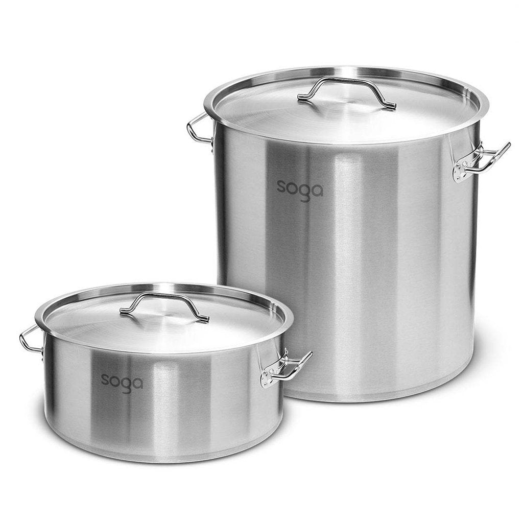 32L Stockpot & 98L Tall Thick Stainless Steel Stock | Factory to Home