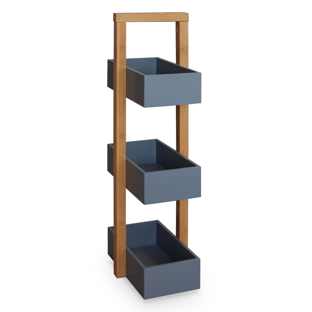 Hilka 3 Tier Shelving Unit Grey | Factory to Home