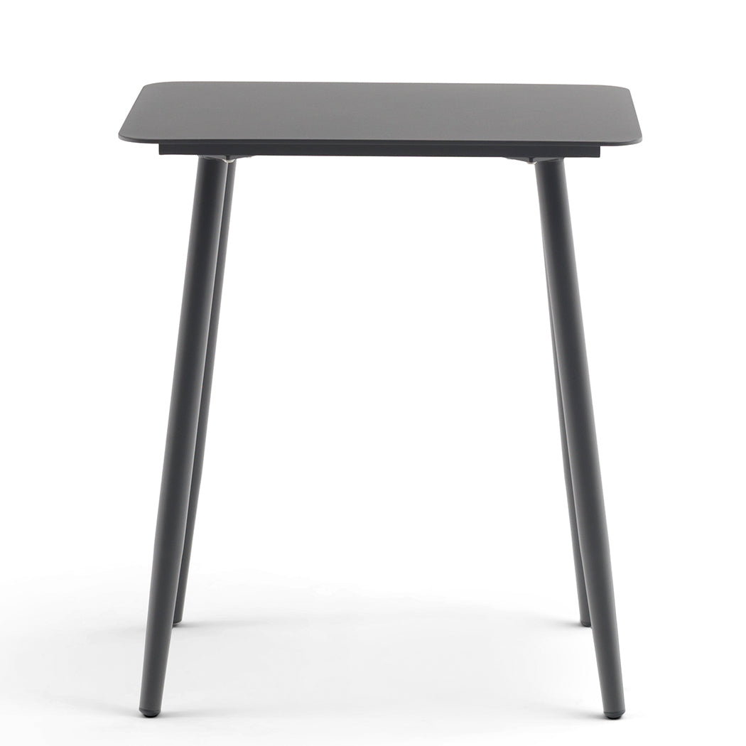 Dining Table Alumnium 65x50cm Dark Grey