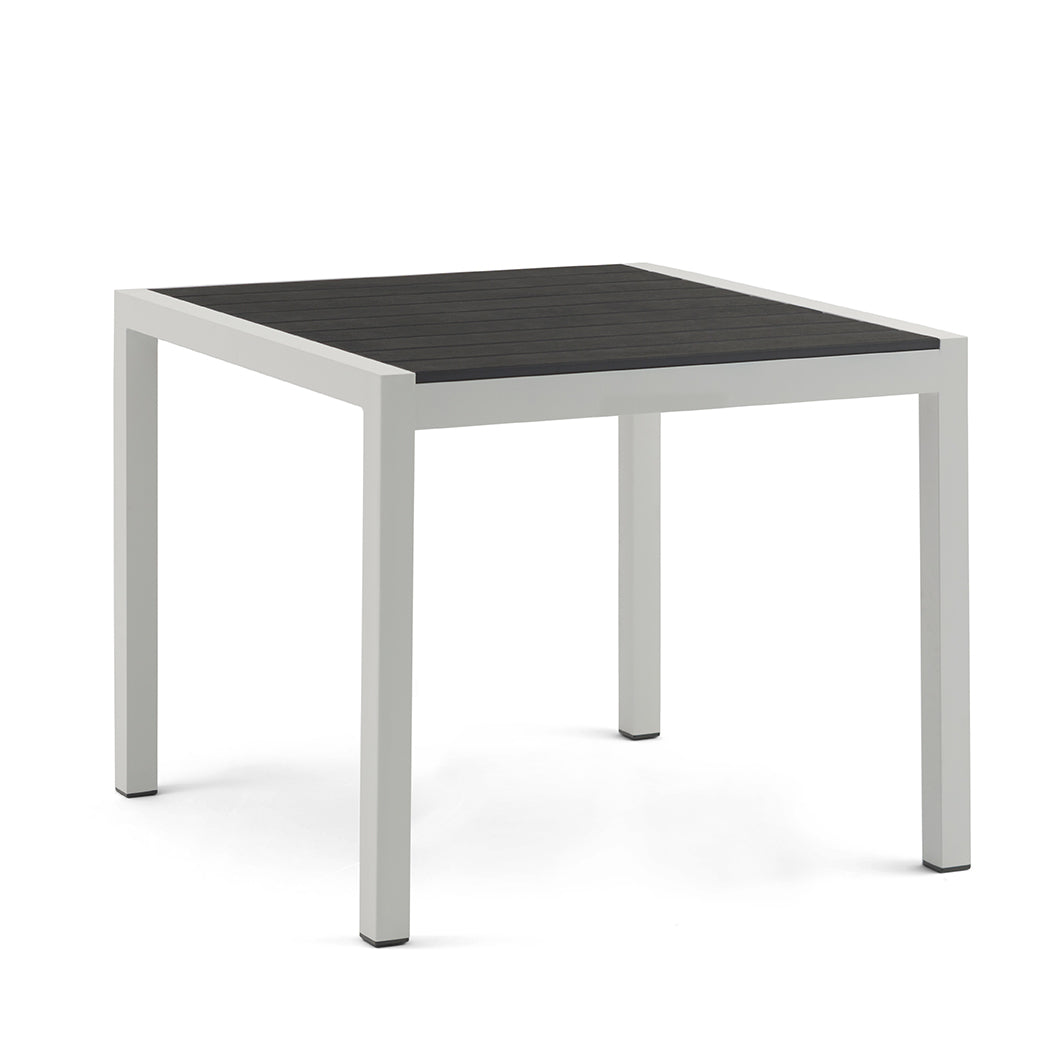 Alumnium Square Dining Table 90x90cm Outdoor Gray