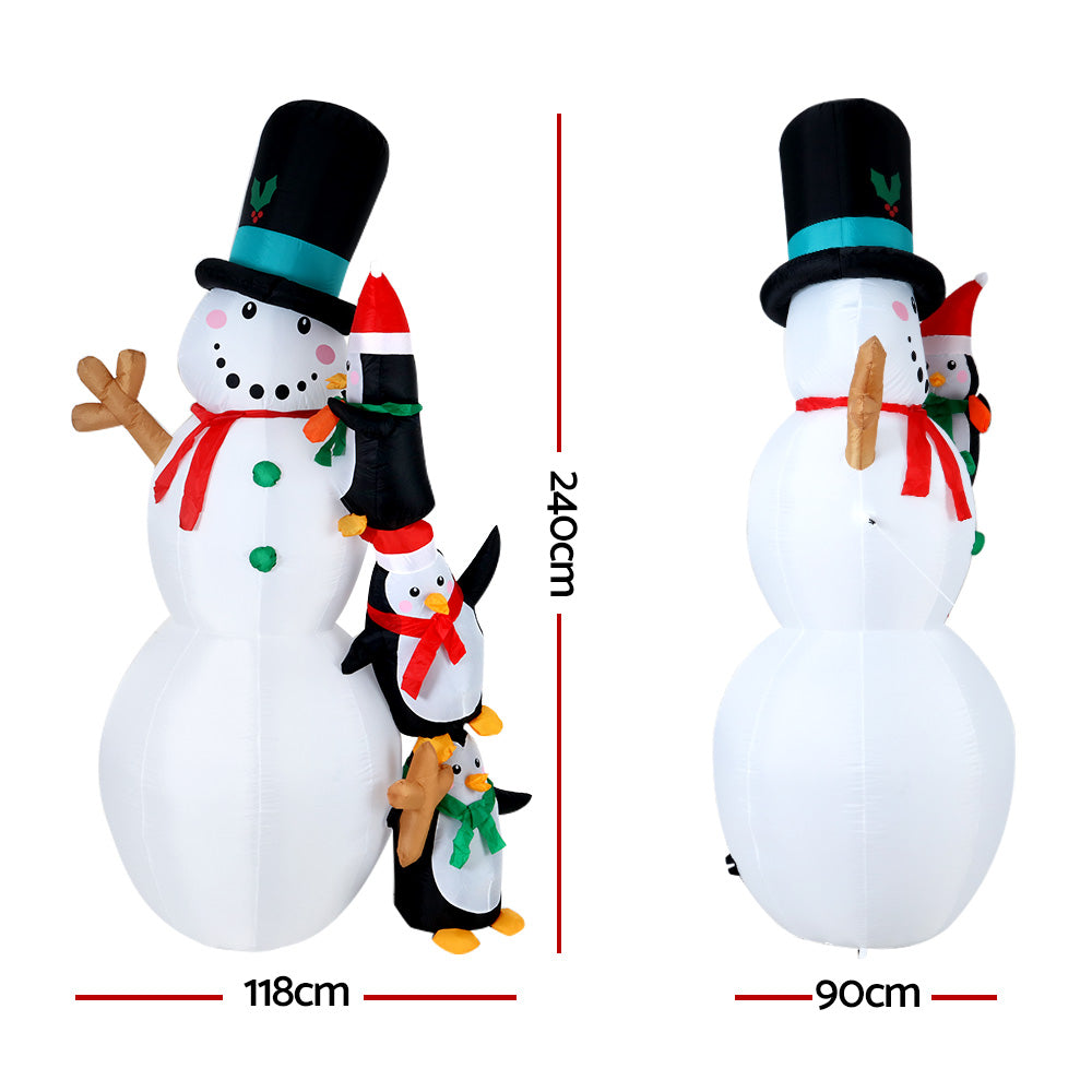 8FT Snowman Christmas Inflatable