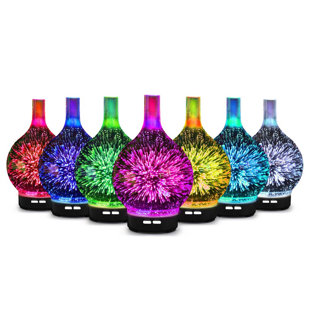 Aroma Diffuser 3D LED Firework Air Humidifier 100ml | Factory to Home