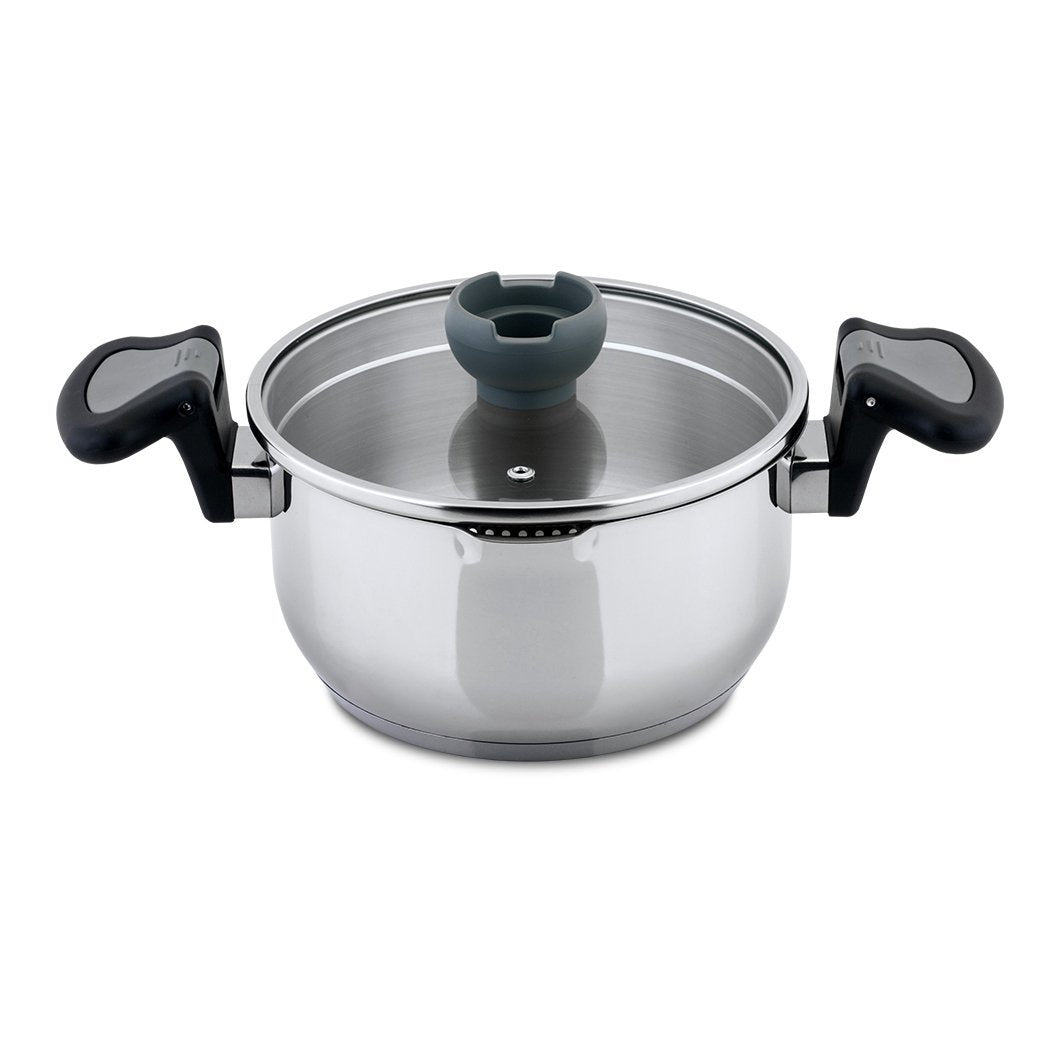 Aron 24cm Casserole Pot W/ Strainer Lid | Factory to Home