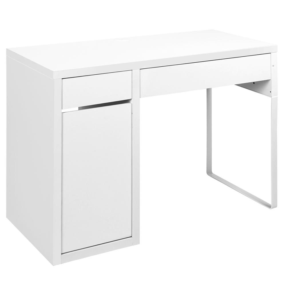 Computer Desk With Storage Cabinets - White | Factory to Home