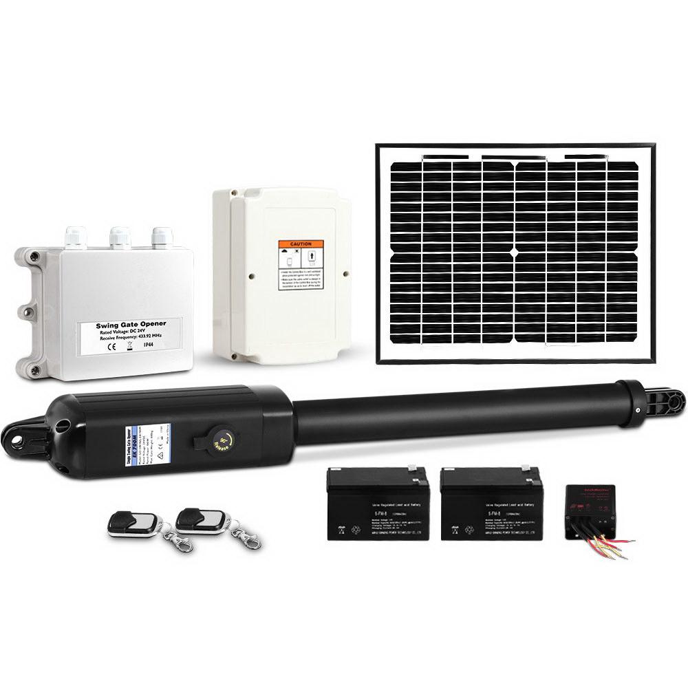 Automatic Full Solar Power Swing Gate Opener Kit 600KG|Factory to Home