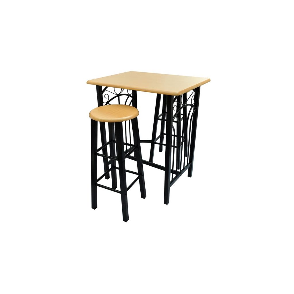 Breakfast/Dinner Table Dining Set - MDF - Black/Tan | Factory to Home