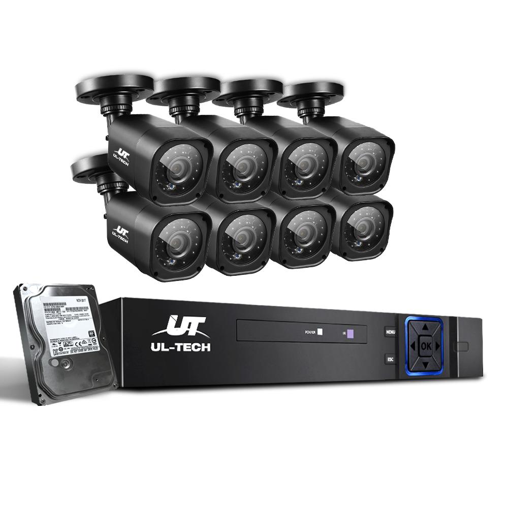 CCTV Security System 2TB 8CH DVR 1080P 8 Camera Sets | Factory to Home