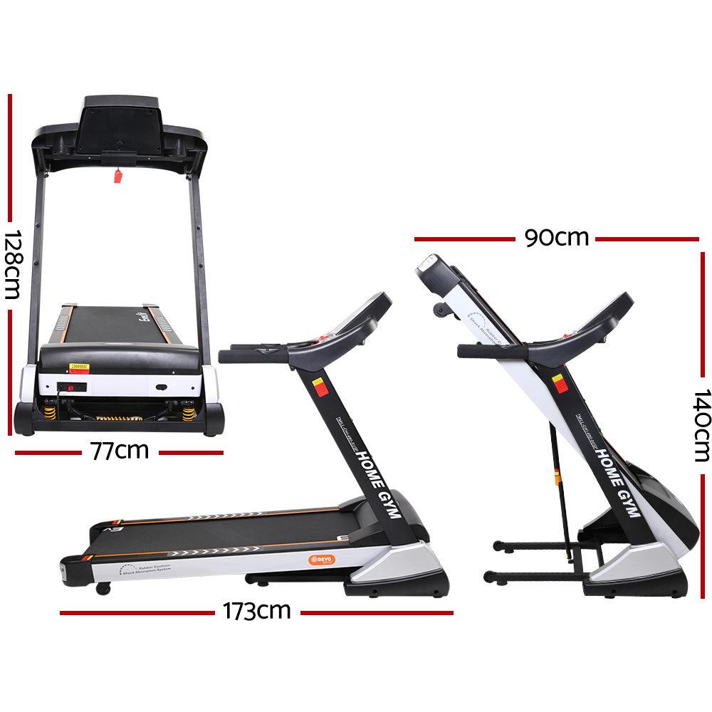 Electric Treadmill - 48cm Incline - Black | Factory to Home