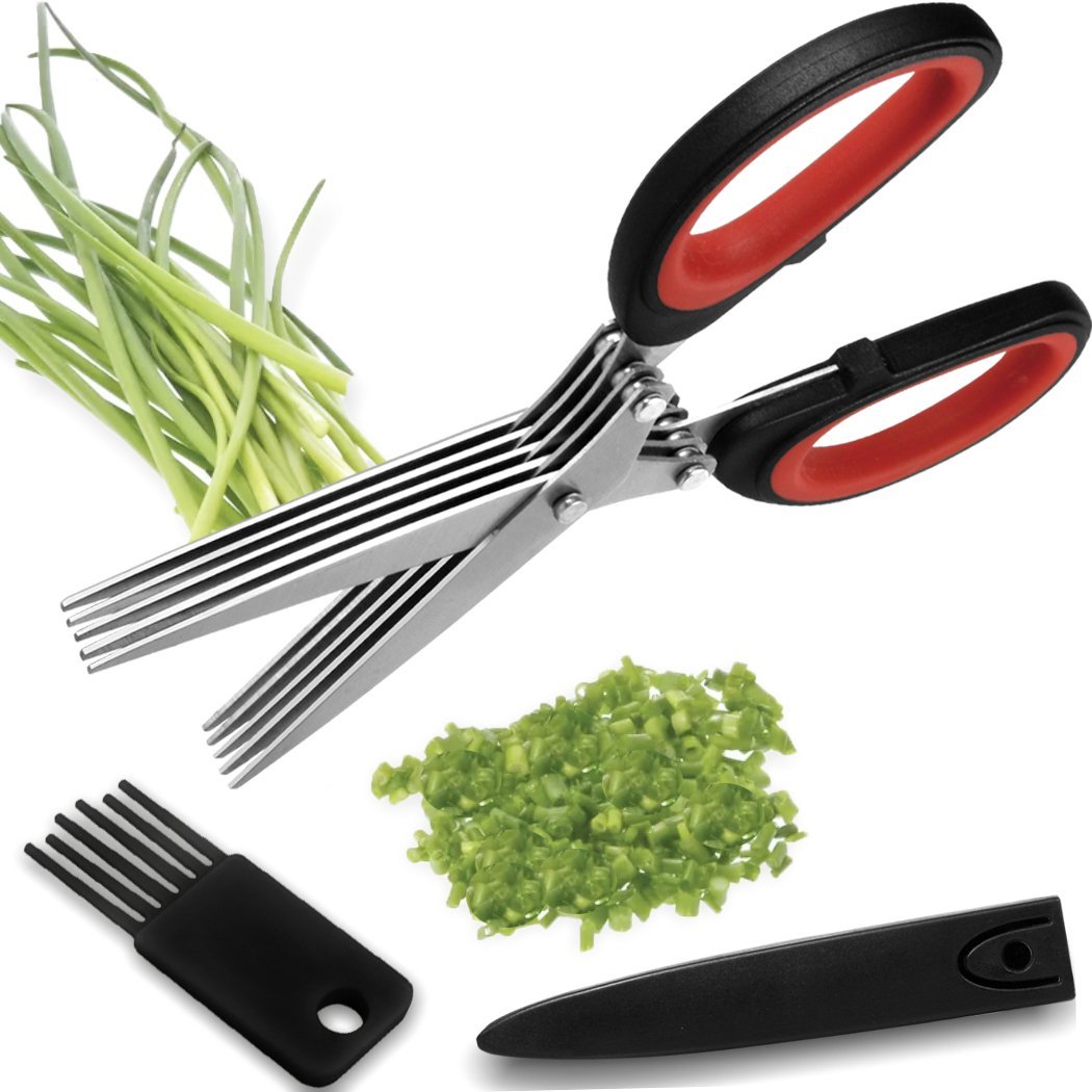 Florina 5 Blade Herb Scissors Set Stainless Steel 21cm