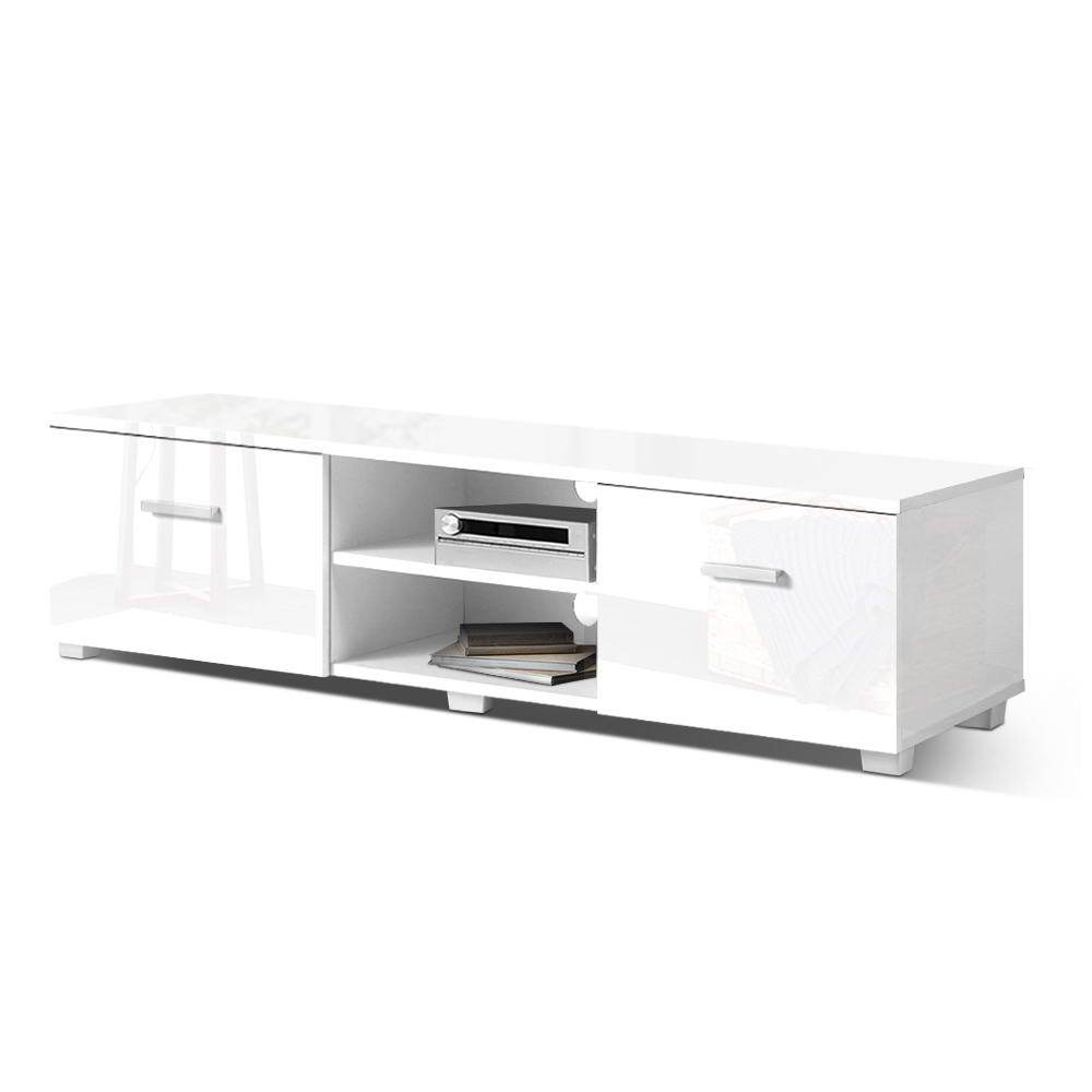 High Gloss Entertainment Unit - 140cm White | Factory to Home