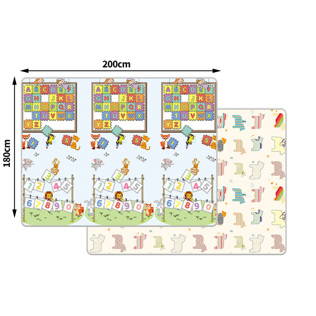 Kids Non-Slip Foldable Play Mat - Zoo | Factory to Home
