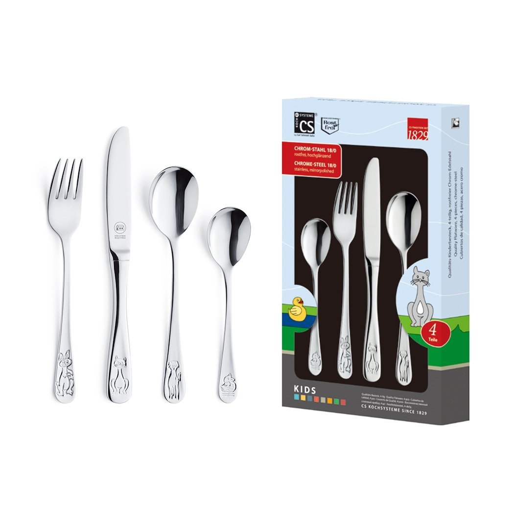 Kids 4pcs Cutlery Set Stainless Steel | Factory to Home