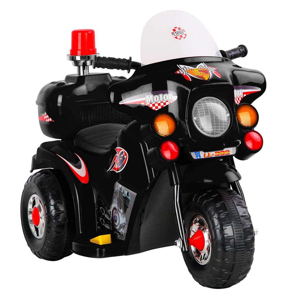 Kids Ride On Motorbike Motorcycle - Black