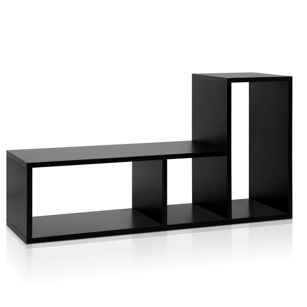 L Shaped Display Shelf - Black | Factory to Home