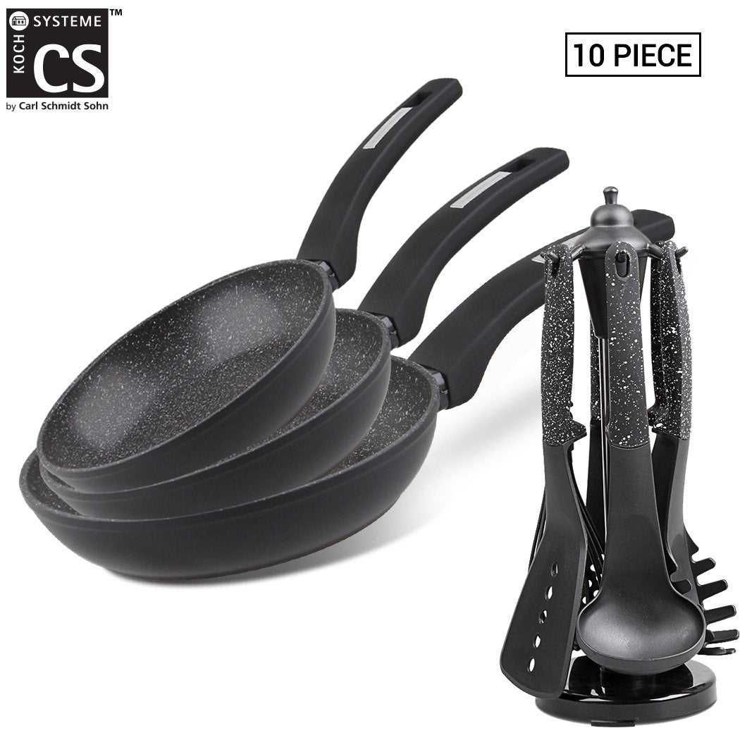 Marburg 7pcs Cookware Set Non Stick Marble Stone Coating Fry Pan Pot