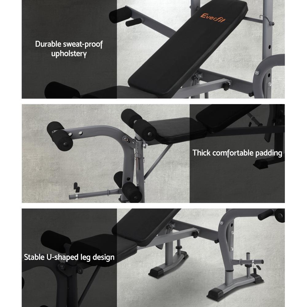 Multi Station Weight Bench Press Black | Factory to Home