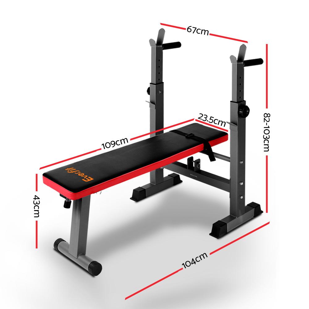 Multi-Station Weight Bench Press - Red | Factory to Home