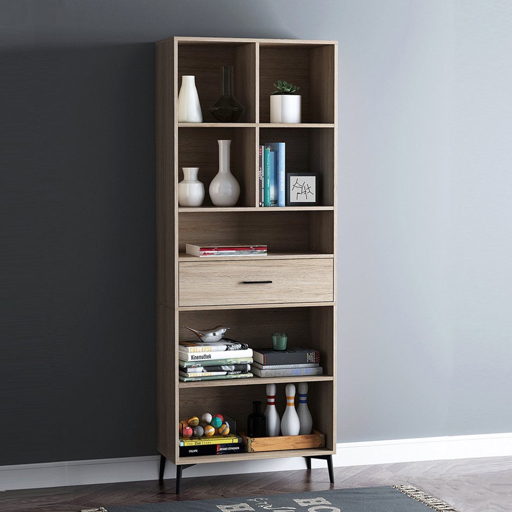 Niva Set of 3 Bookcase + Sideboard - Oak