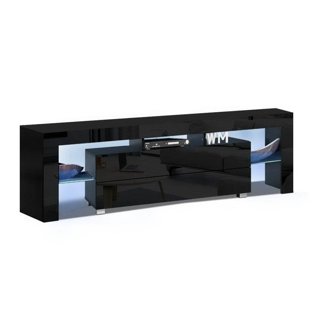 RGB Gloss LED Entertainment Unit - 160cm - Black | Factory to Home