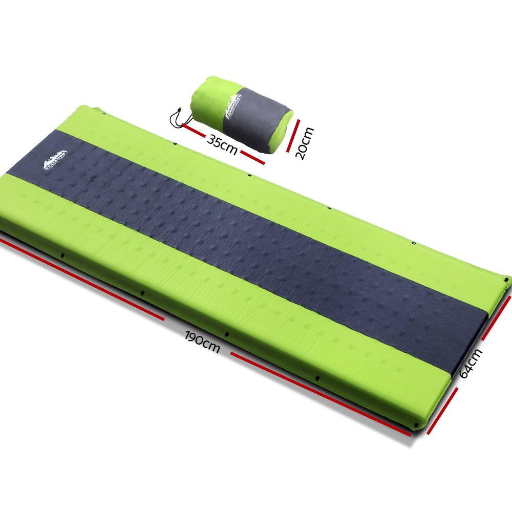 Single Self Inflating Mattress - Green | Factory to Home