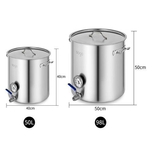 Stainless Steel BrewingPot With Beer Valve | Factory to Home